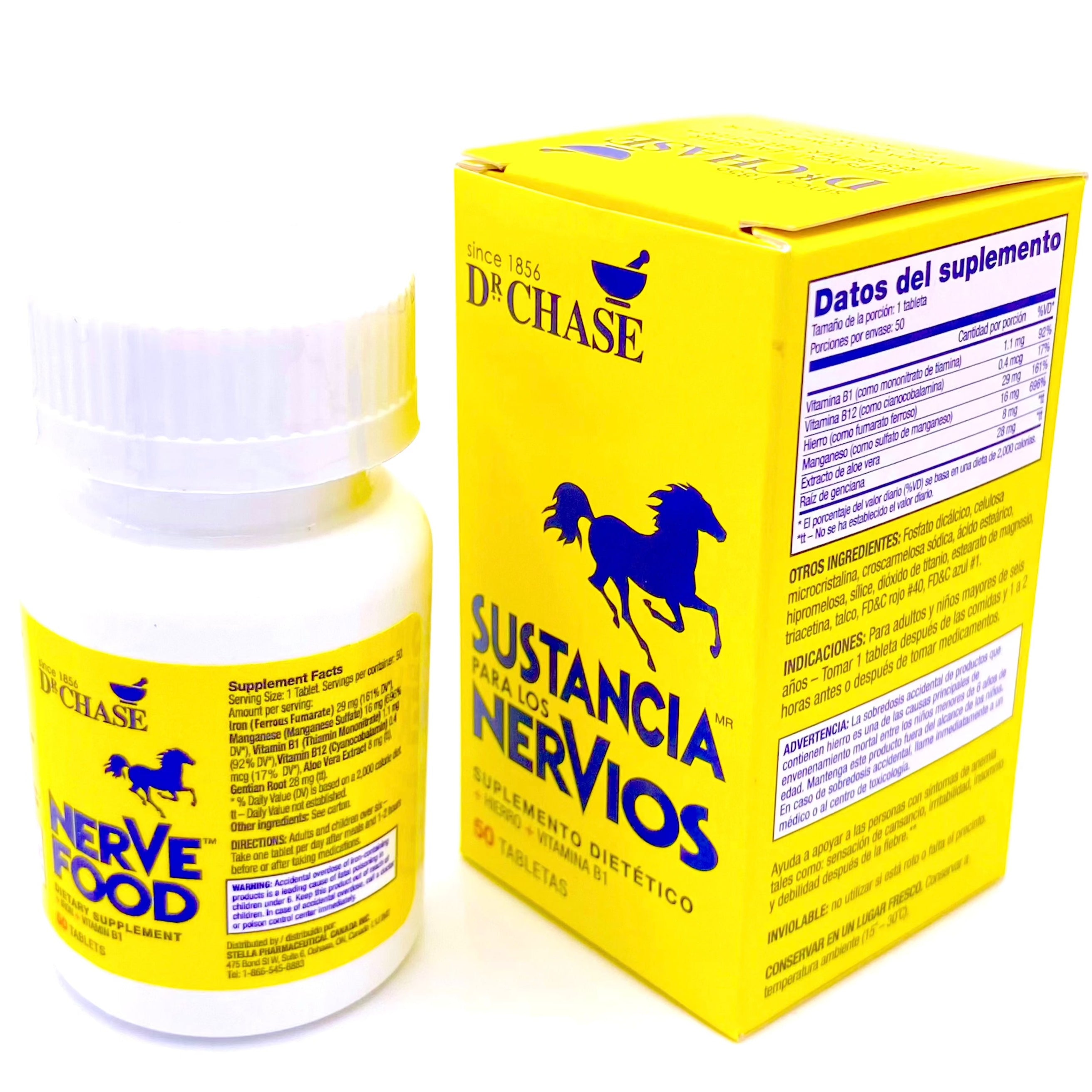 Dr. Chase Nerve Food Tablets - May Improve Nerve Function, Stress & An