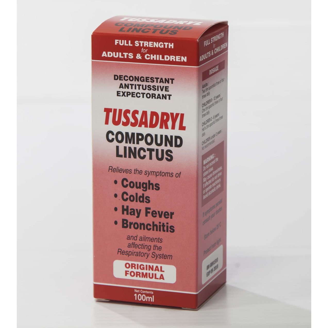 Tussadryl Compound - Adults/Children [3.4 oz / 100 ml]