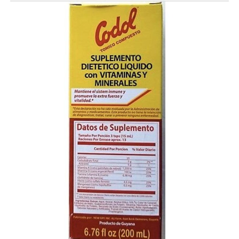 Codol Compound 200ml - Body Build-Up Tonic